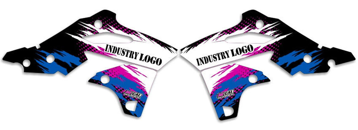 Kawasaki KX85 Black/Pink T-8 Semi Custom Full Graphics Kit