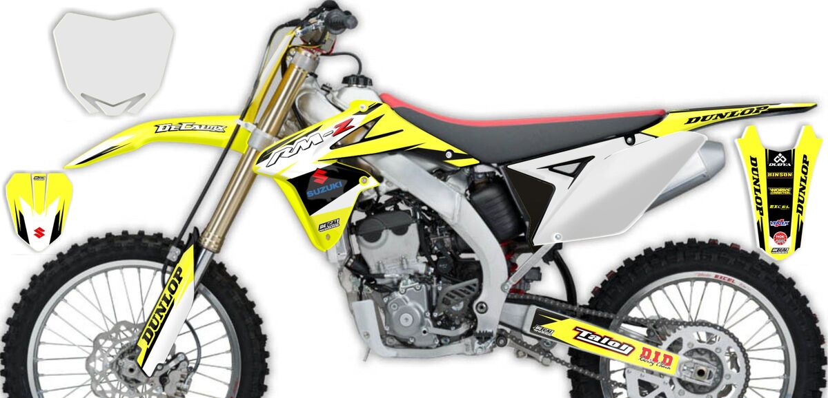 Suzuki RMZ250 Yellow/Black T-3 Ready Made Full Graphics Kit