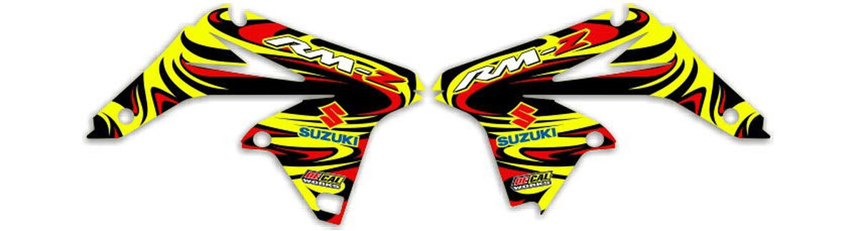 Suzuki RM85 Yellow/Black T-7 Ready Made Full Graphics Kit
