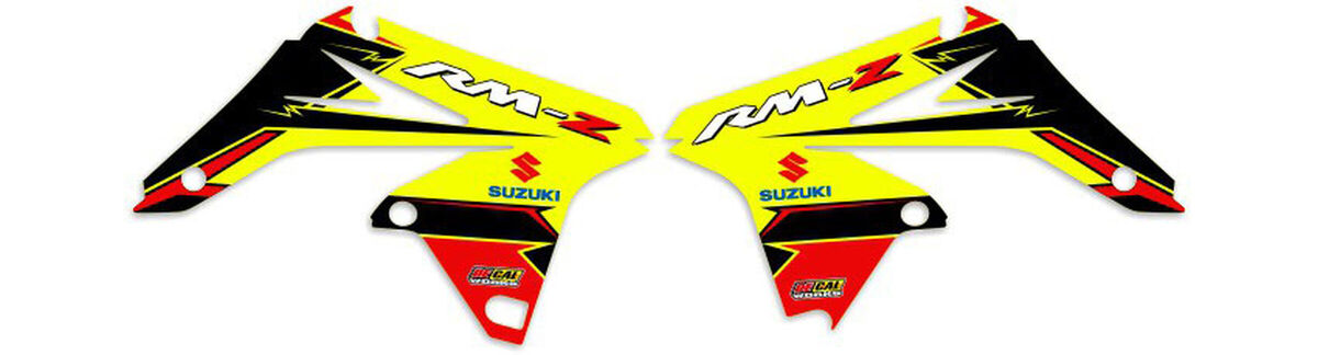 Suzuki RM85 Yellow/Black T-15 Ready Made Full Graphics Kit