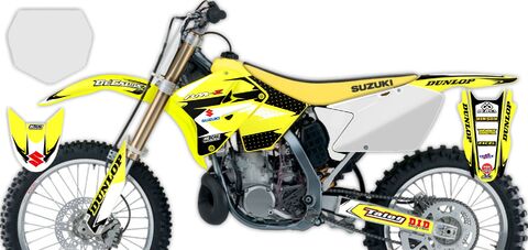 Suzuki RM125 Yellow/Black T-4 Ready Made Rad Graphics Kit