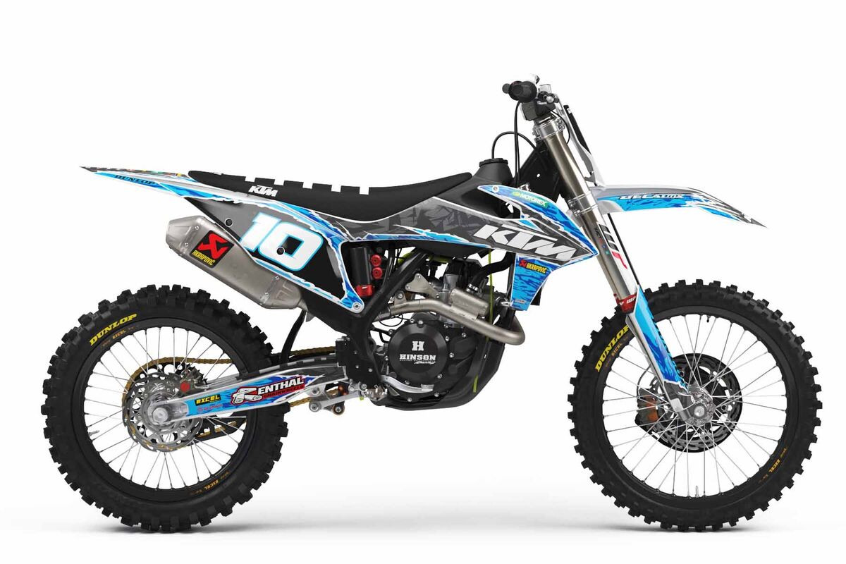 KTM SX85 Black/Grey T-10 Semi Custom Complete Graphics Kit