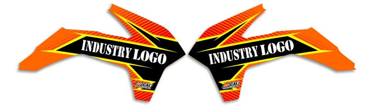 KTM SX85 Orange/Black T-11 Semi Custom Rad Graphics Kit