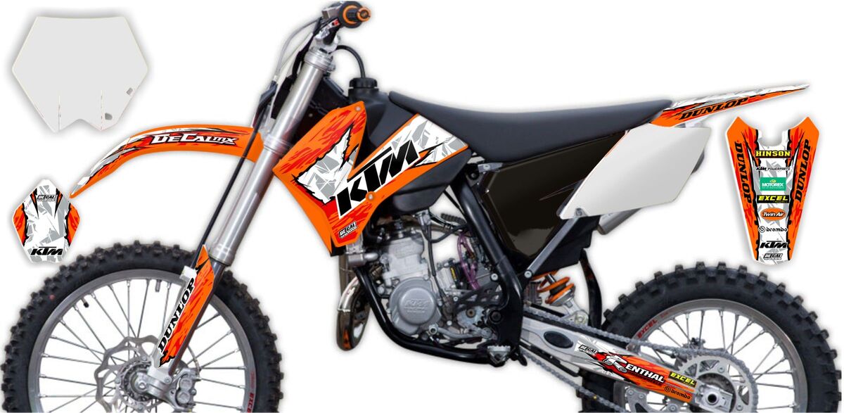 KTM SX85 Orange/Red T-10 Ready Made Rad Graphics Kit