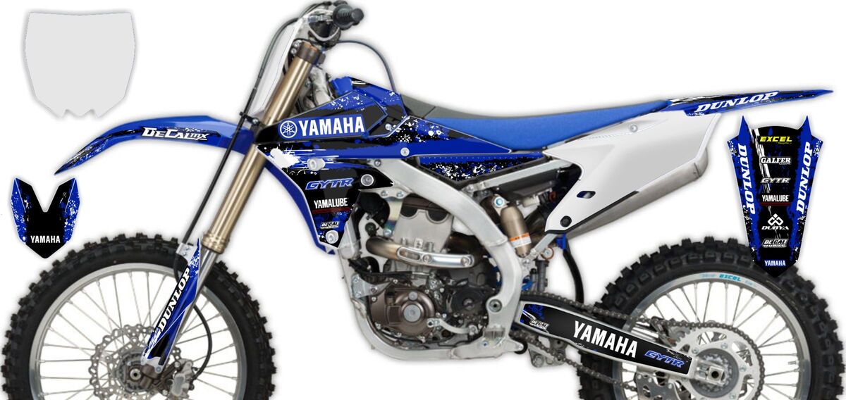 Yamaha YZ450F Blue/Black T-5 Ready Made Complete Graphics Kit