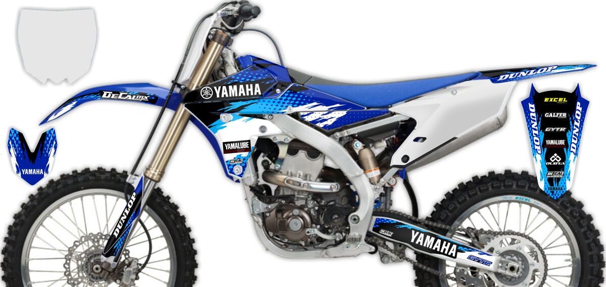 Yamaha YZ450F Blue/Black T-8 Ready Made Full Graphics Kit