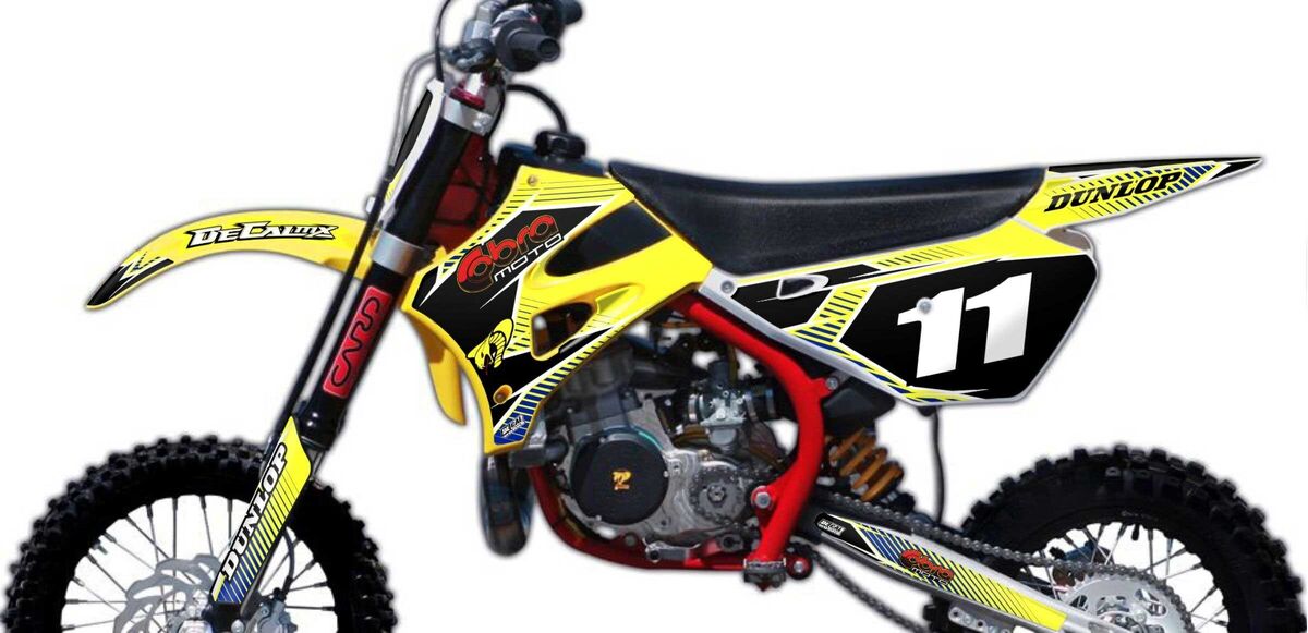 Cobra CX Yellow/Black T-11 Number Plate Graphics Kit
