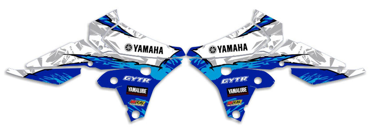 Yamaha YZ85 Blue/White T-10 Ready Made Full Graphics Kit
