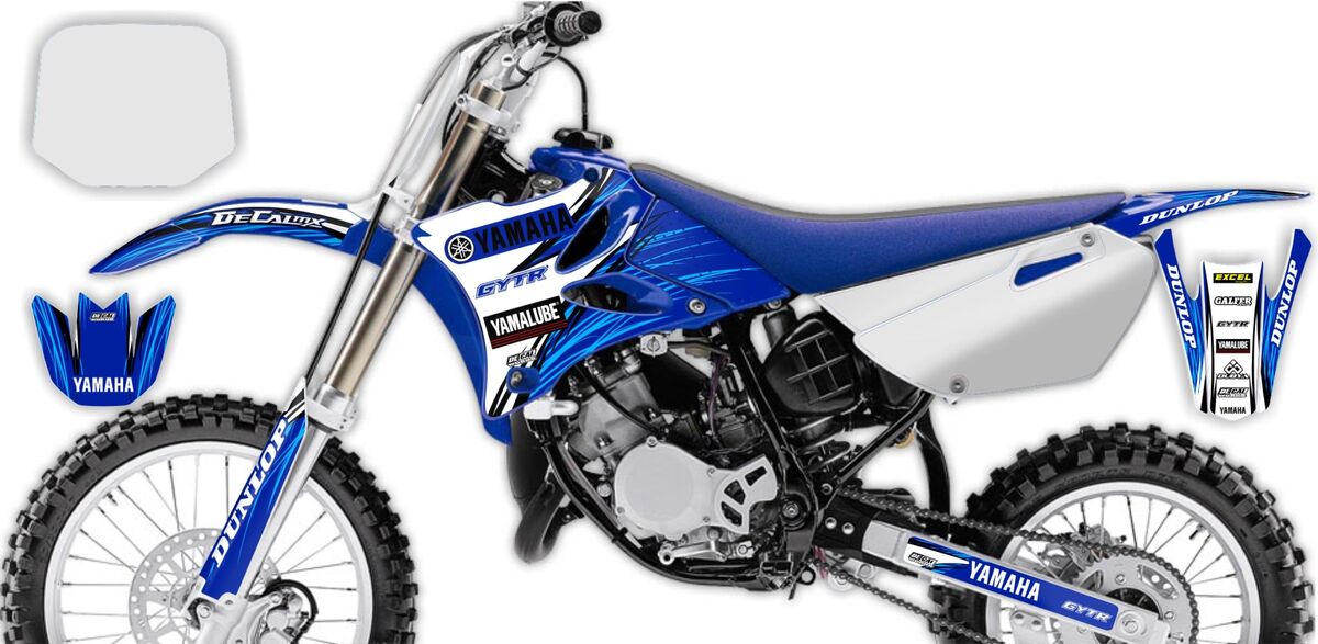 Yamaha YZ85 Blue/White T-9 Ready Made Full Graphics Kit