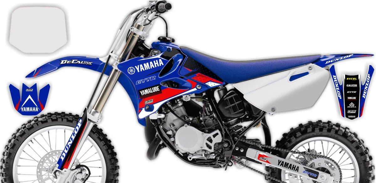 Yamaha YZ85 Blue/Black T-15 Ready Made Full Graphics Kit