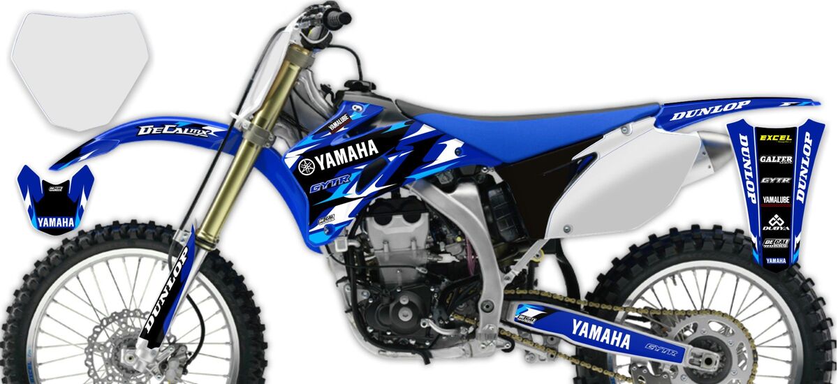 Yamaha YZ450F Blue/Black T-6 Ready Made Full Graphics Kit