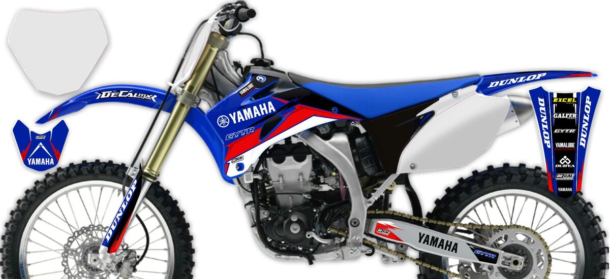 Yamaha YZ450F Blue/Black T-15 Ready Made Full Graphics Kit