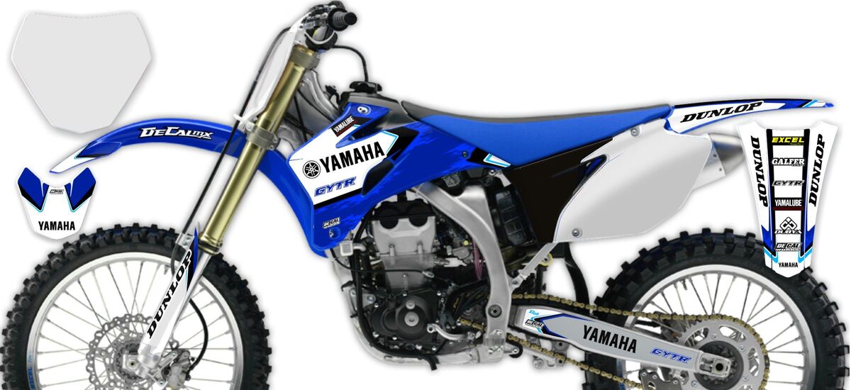 Yamaha YZ450F Blue/White T-17 Ready Made Full Graphics Kit