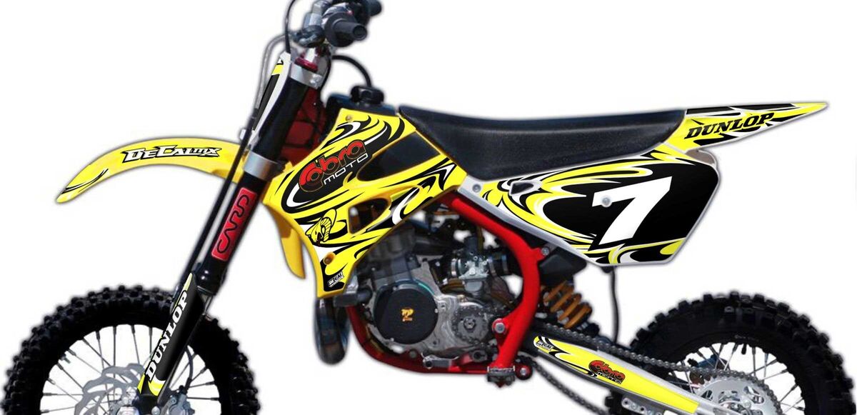 Cobra CX Yellow/Red T-7 Number Plate Graphics Kit