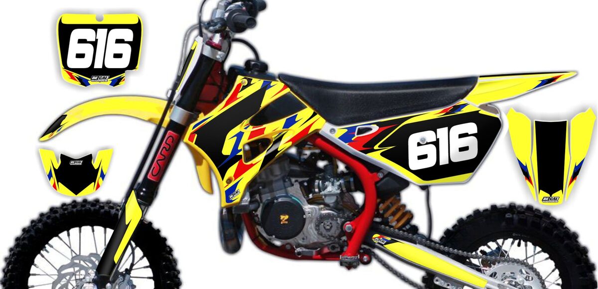 Cobra CX Yellow/Black T-6 Number Plate Graphics Kit