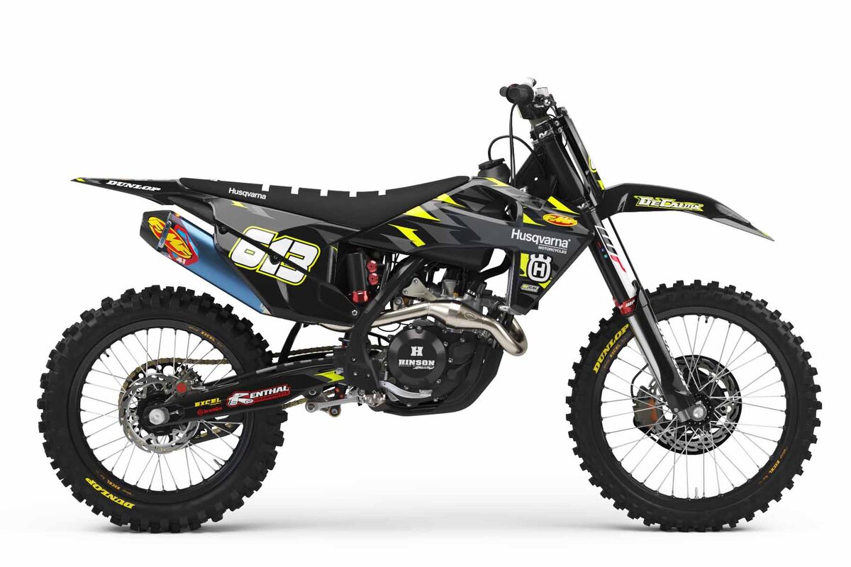 Husqvarna FC Red/White T-6 Number Plate Graphics Kit