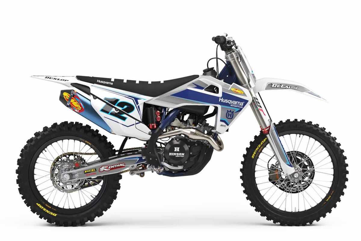 Husqvarna FC Red/Black T-12 Number Plate Graphics Kit
