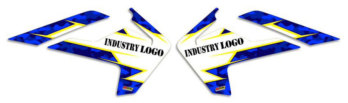 Husqvarna FC Navy/White Traditional Camo Semi Custom Complete Graphics Kit