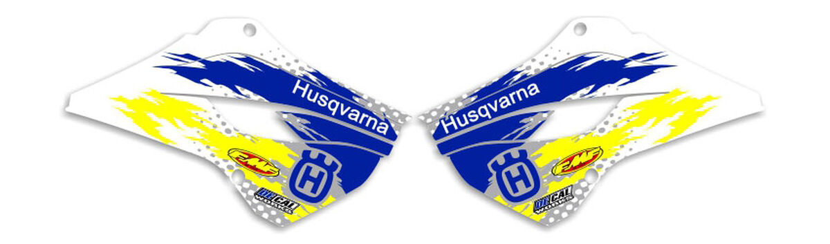 Husqvarna TC Red/Black T-8 Number Plate Graphics Kit