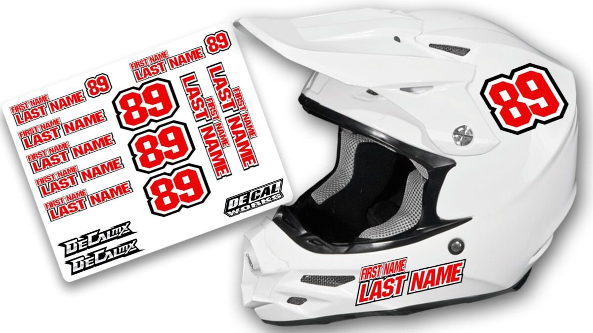 Universal Custom Helmet Decal Sticker Kit