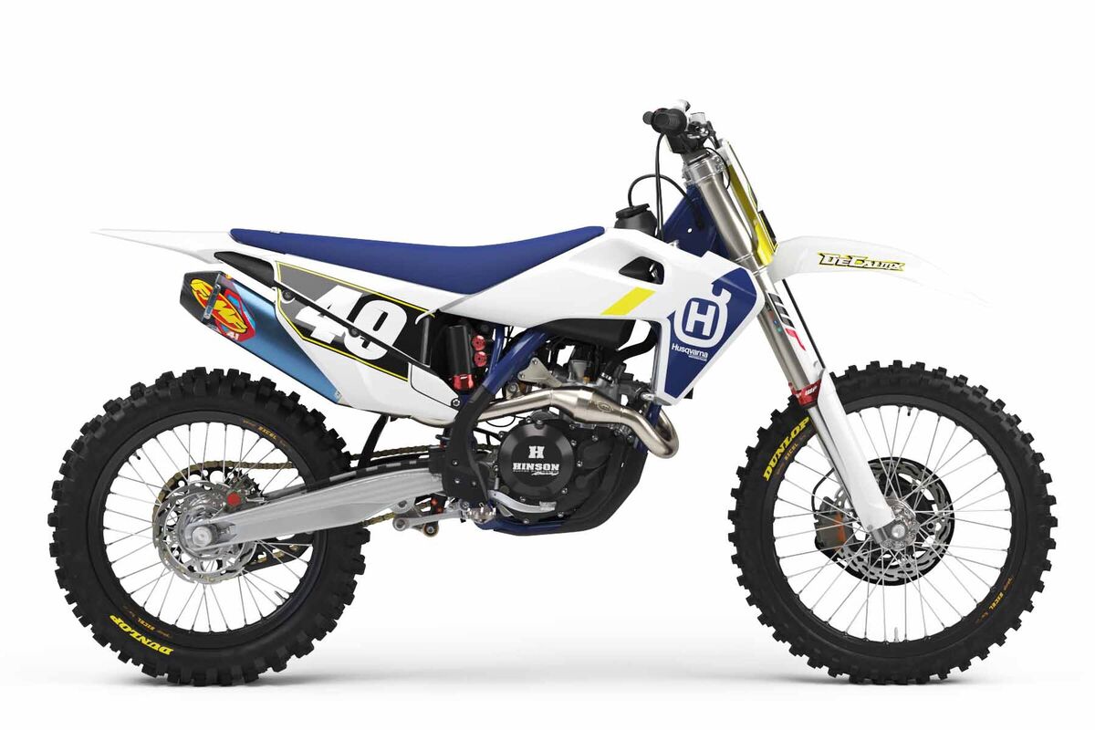 Husqvarna FC Yellow Bold Number Plate Graphics Kit