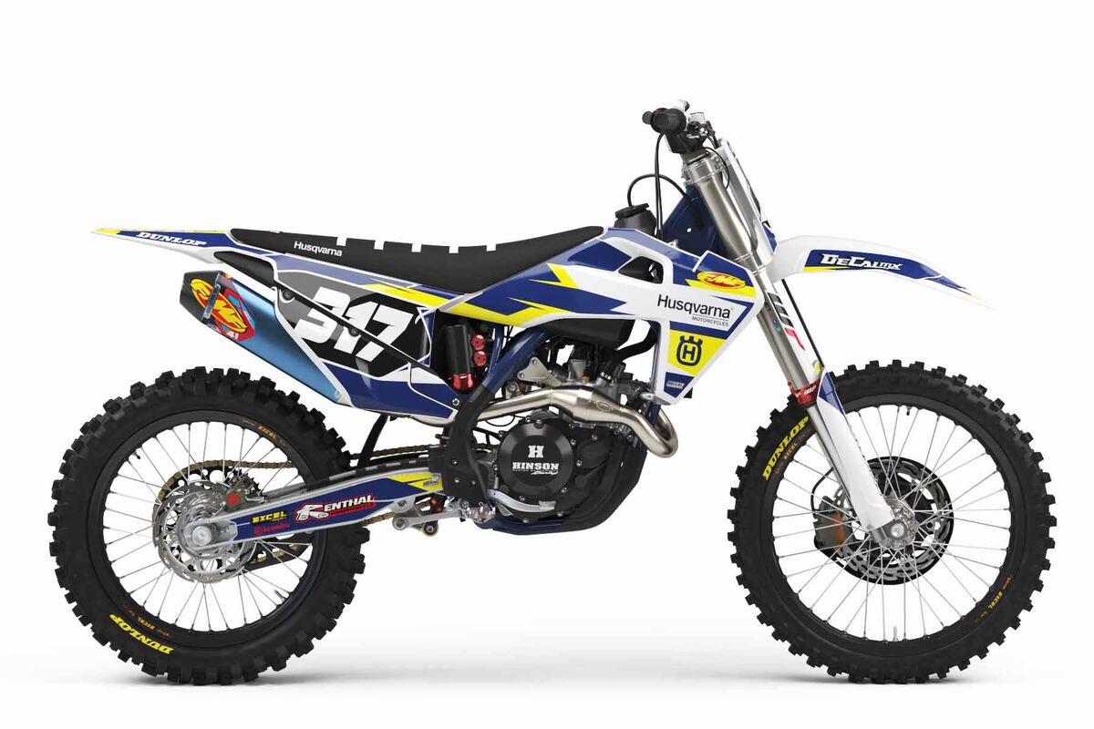Husqvarna FC White/Red T-3 Semi Custom Rad Graphics Kit