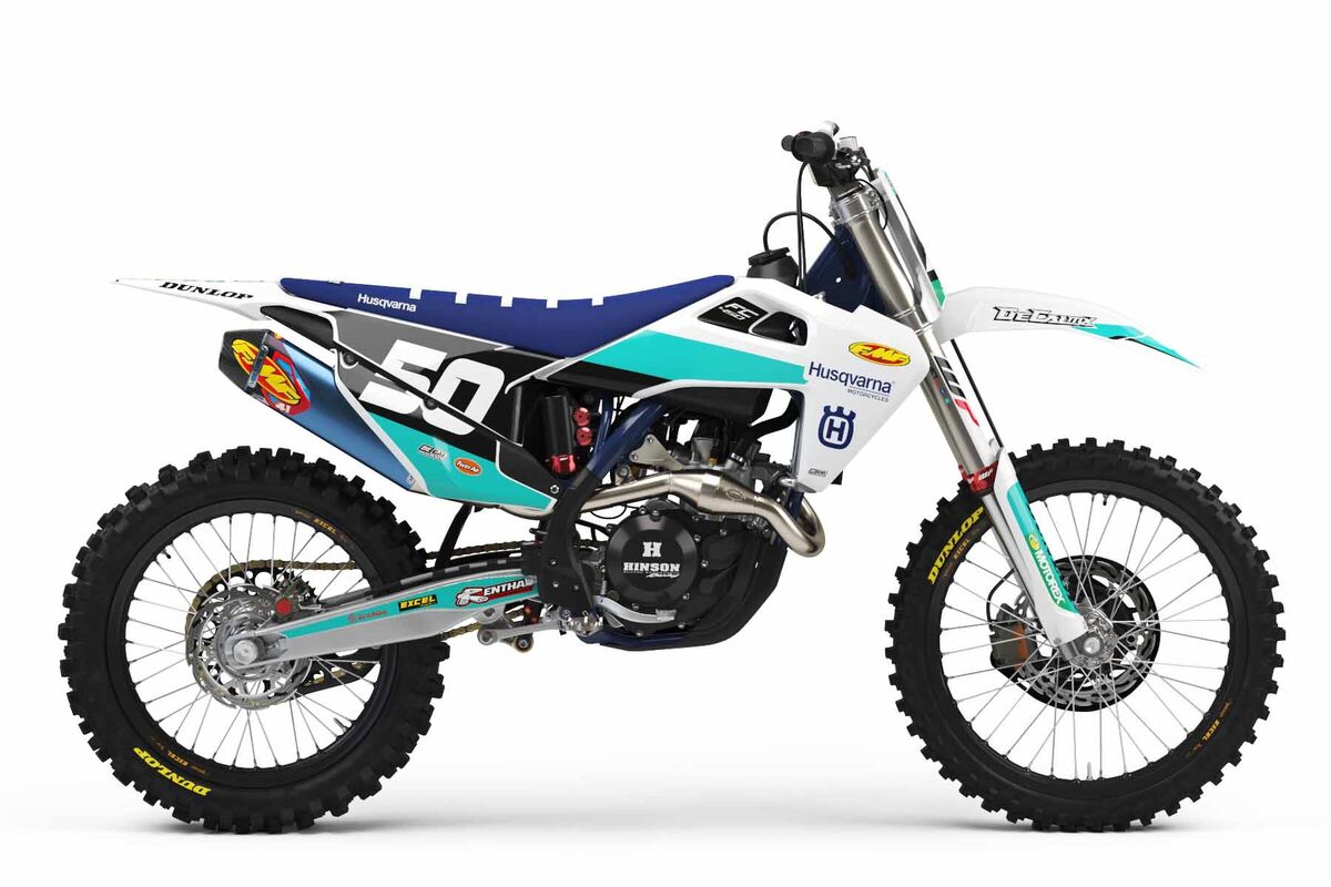 Husqvarna FC White/Black Factory Series 20 Ready Made Full Graphics Kit