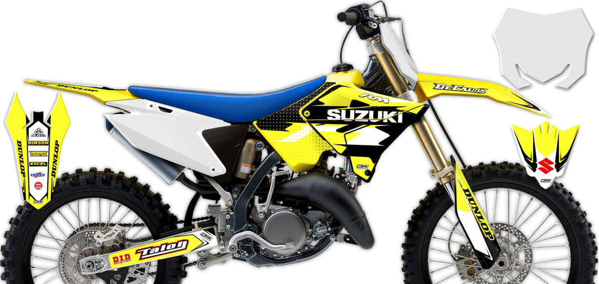 Suzuki RM250 Yellow/Black T-4 Ready Made Full Graphics Kit