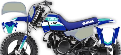 Yamaha PW Blue/White T-3 Semi Custom Full Graphics Kit