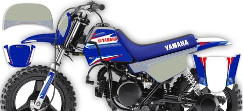 Yamaha PW Blue/White T-12 Semi Custom Full Graphics Kit