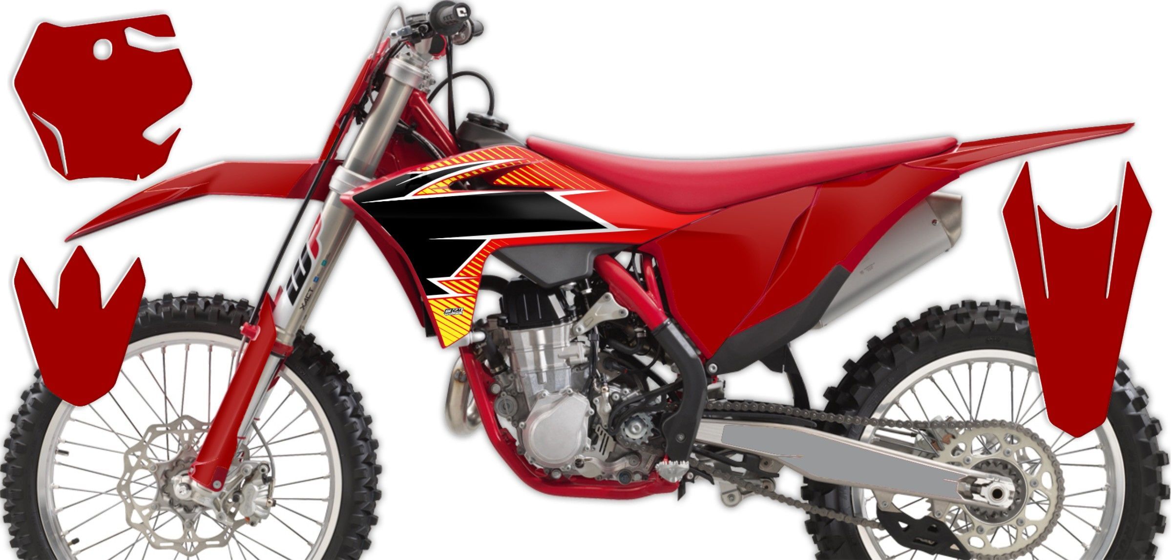 GasGas MCF Red/Black T-11 Semi Custom Full Graphics Kit