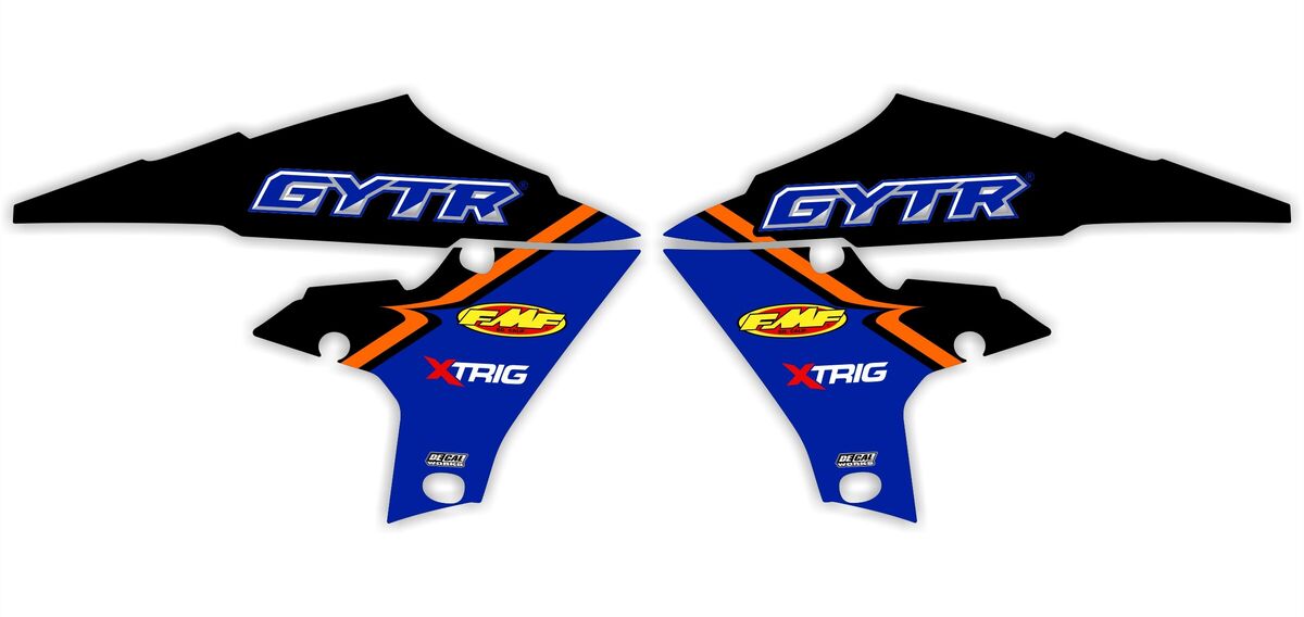 Yamaha YZ450F Black/Blue T-18 Semi Custom Complete Graphics Kit