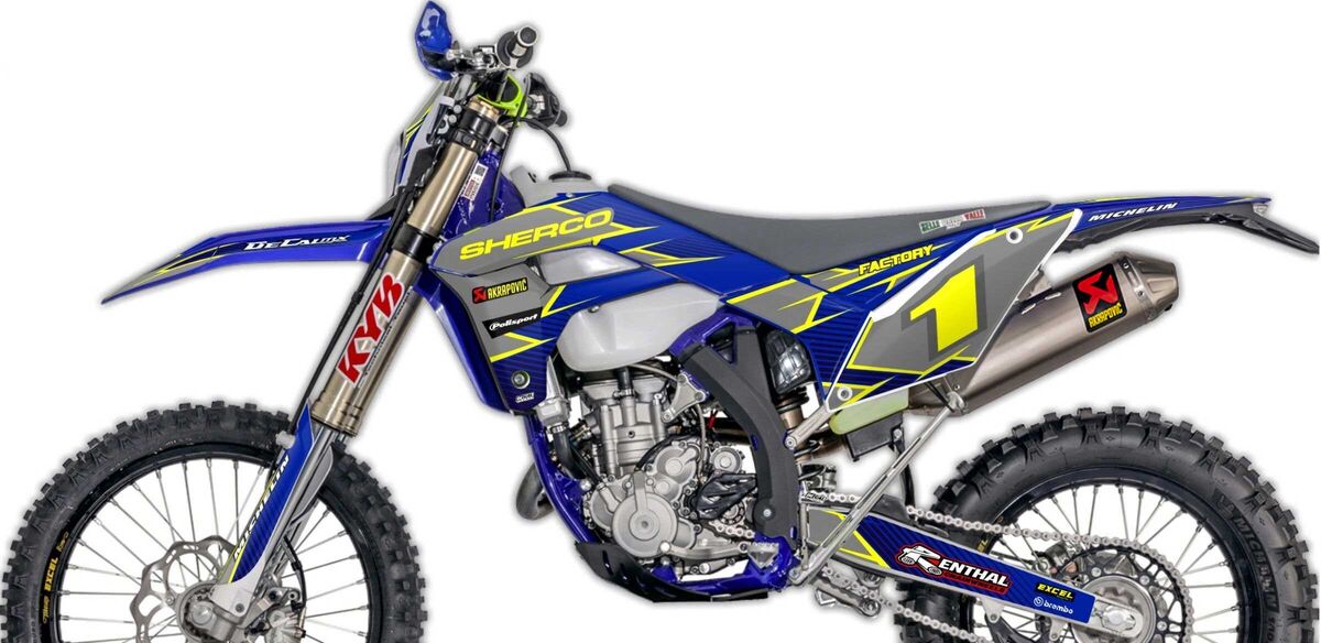 Sherco SEF Blue/Grey T-11 Ready Made Full Graphics Kit