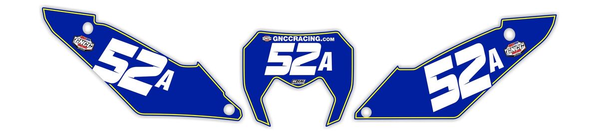 Sherco SEF Yellow Bold Number Plate Graphics Kit