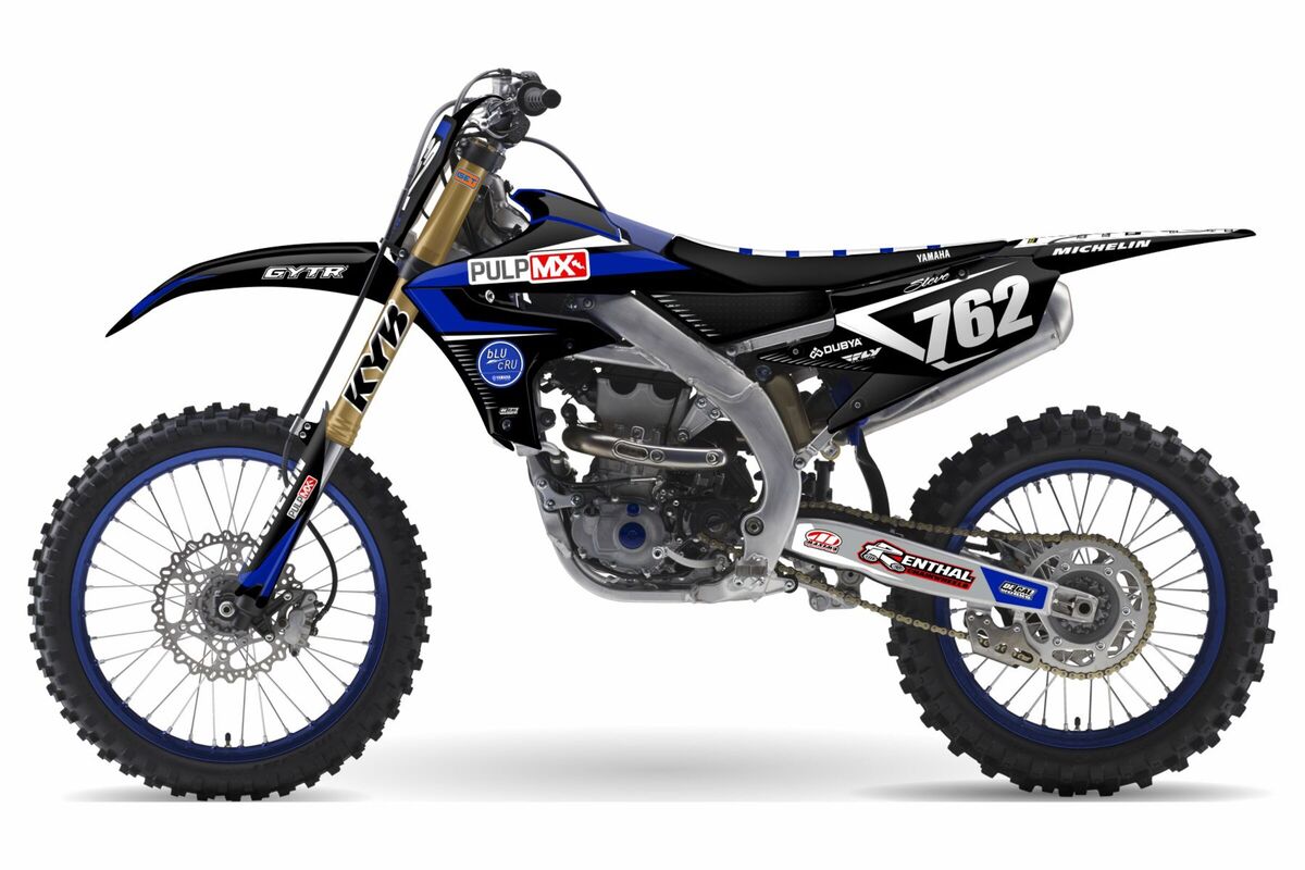 Yamaha YZ250F Blue/White MFG 23 Semi Custom Complete Graphics Kit