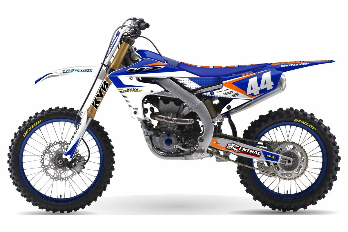 Yamaha YZ250F Blue/Black MFG Series 23 Number Plate Graphics Kit