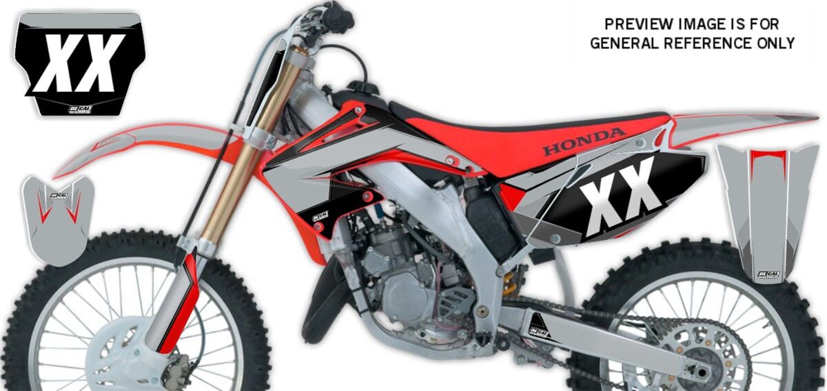 DeCal Works Custom Design - Number Plate Graphics Kit Honda