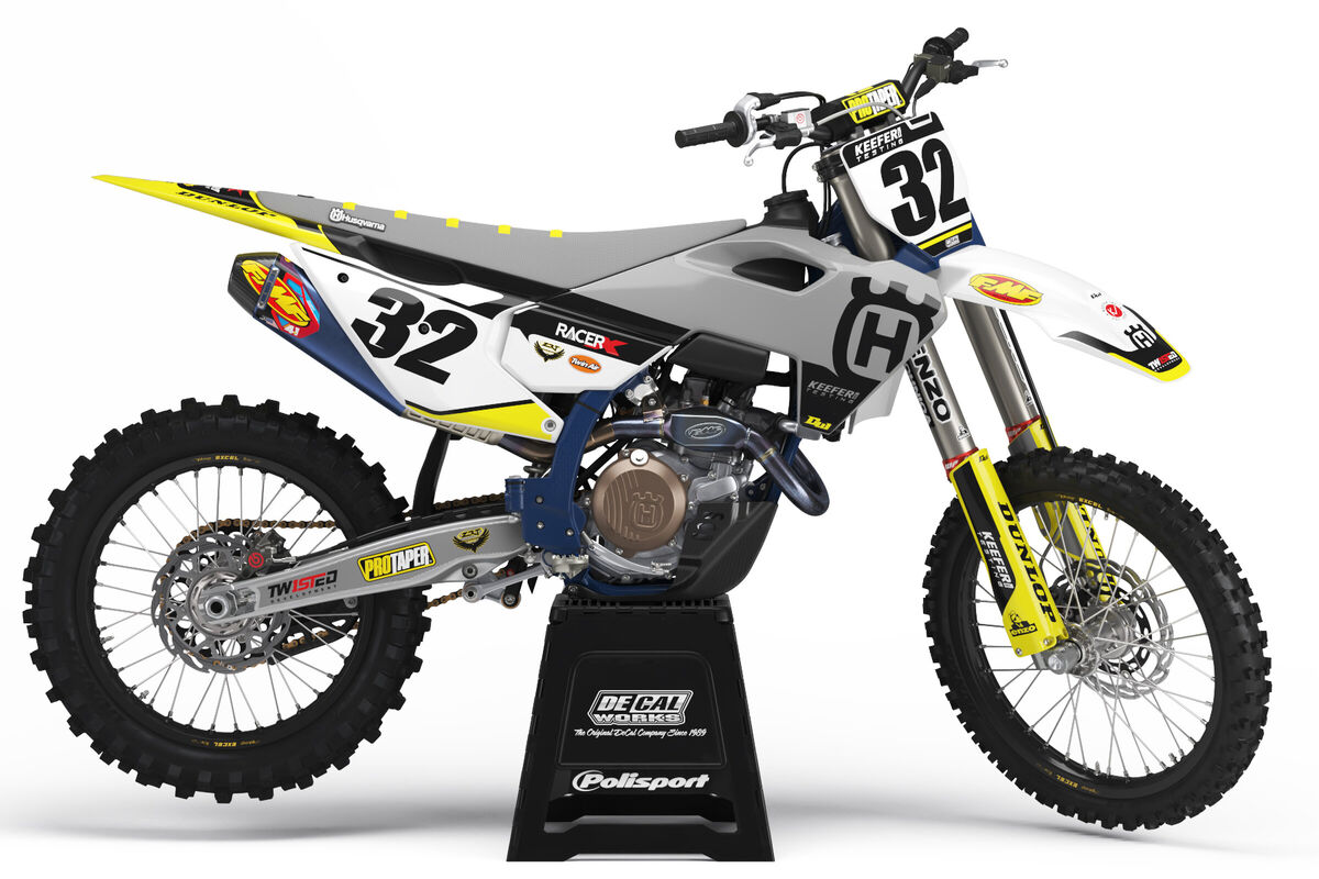 Husqvarna CR Amped Design Number Plate Graphics Kit