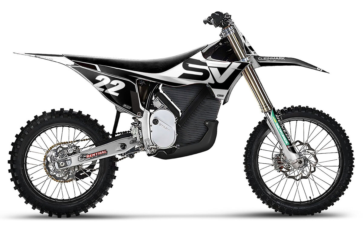 Stark VARG Webb Retro 22 Number Plate Graphics Kit