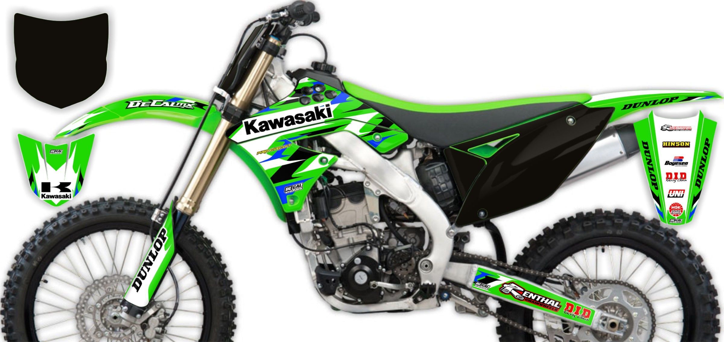 Ready Made Full Graphics Kit Kawasaki KX250F 2009 T-6 Series