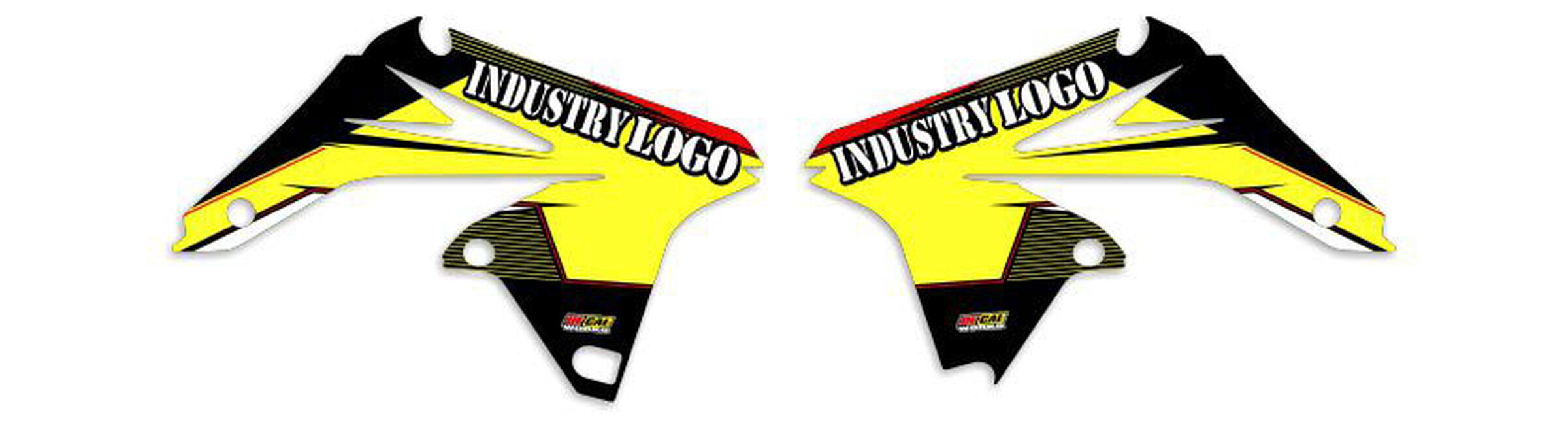 Suzuki RM85 Black/Yellow T-16 Semi Custom Full Graphics Kit