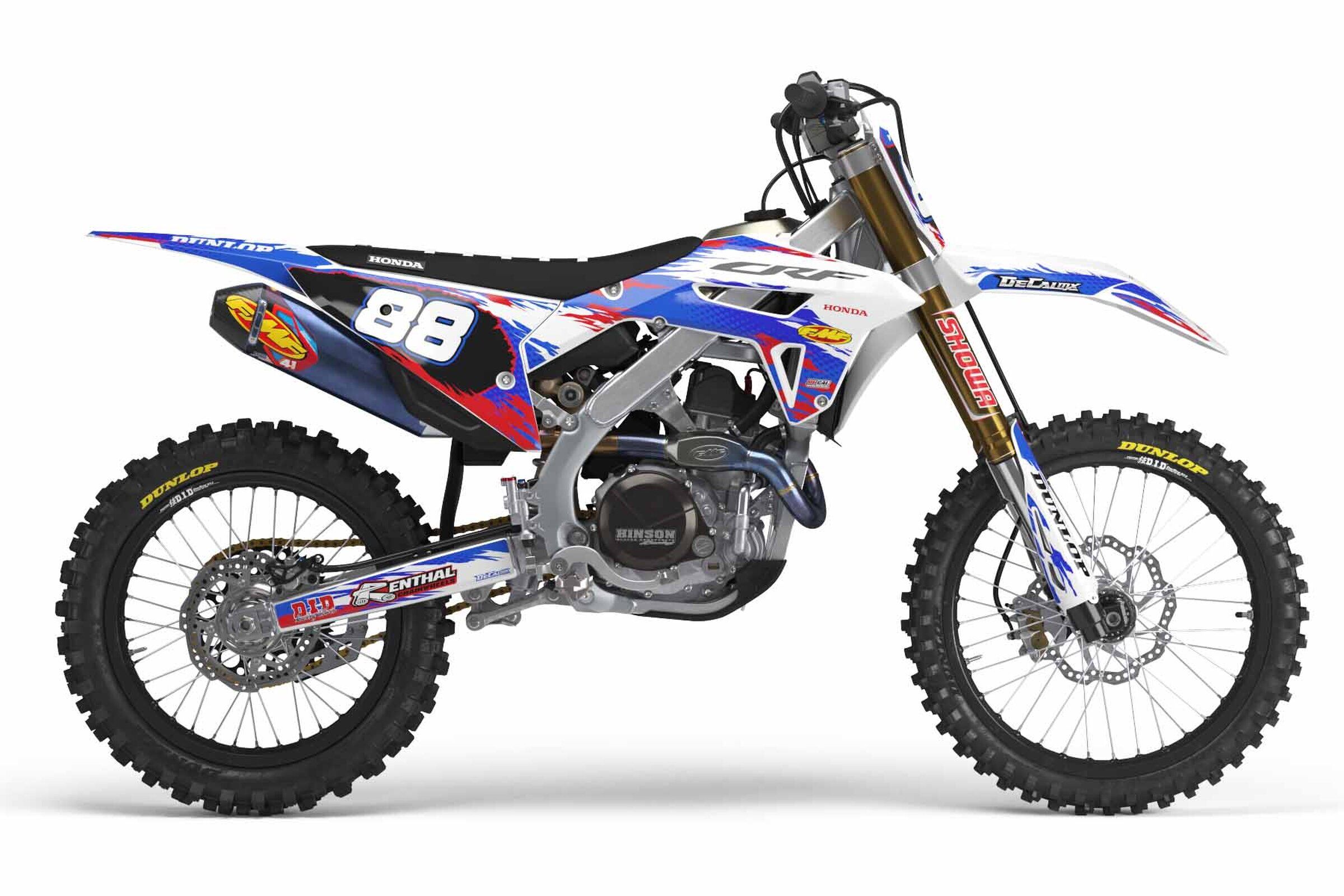 Honda CR250 Black/Grey T-8 Ready Made Full Graphics Kit