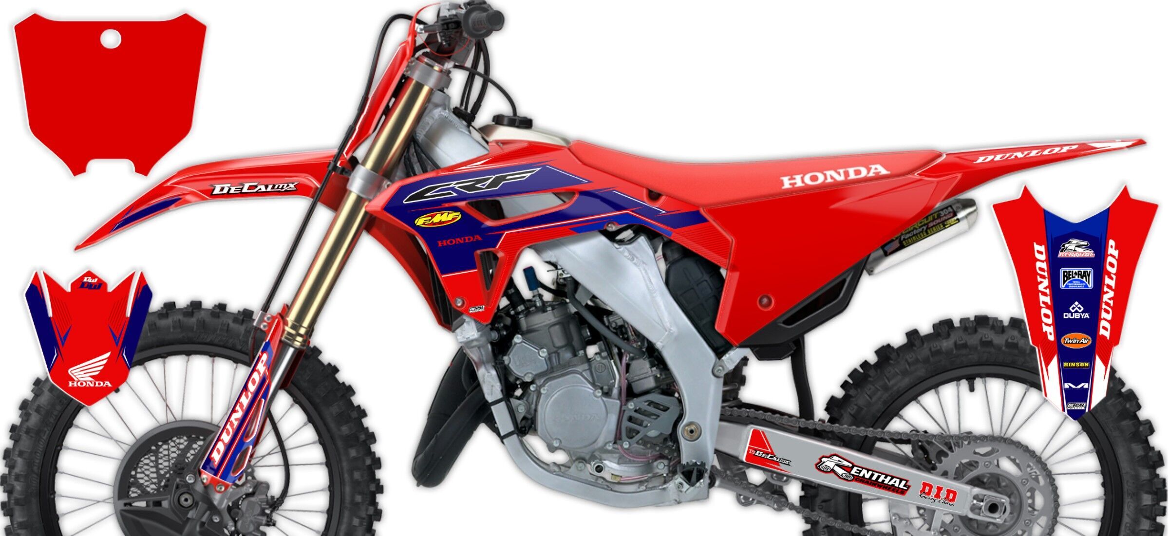 Ready Made Full Graphics Kit Honda CRF450R 2017 T-16 Series