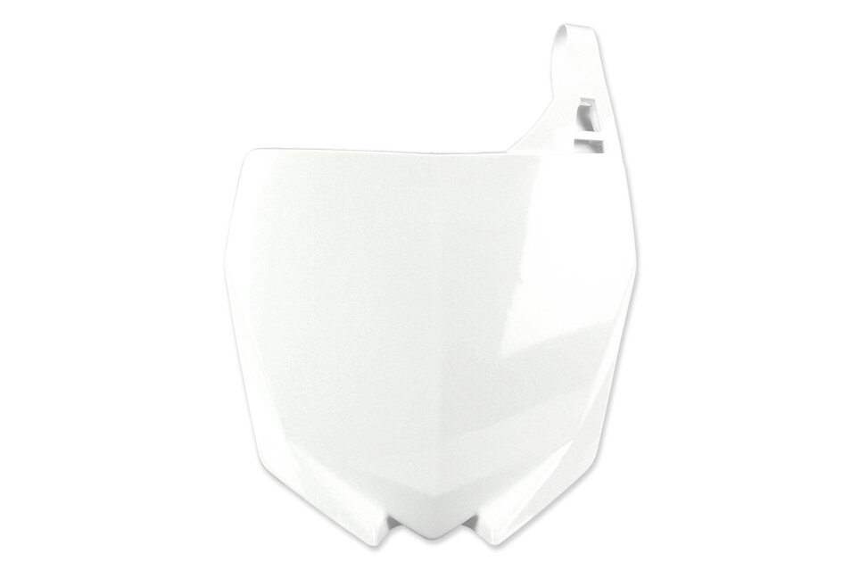 Polisport White Front Number Plate 02-20 Yamaha YZ, YZF
