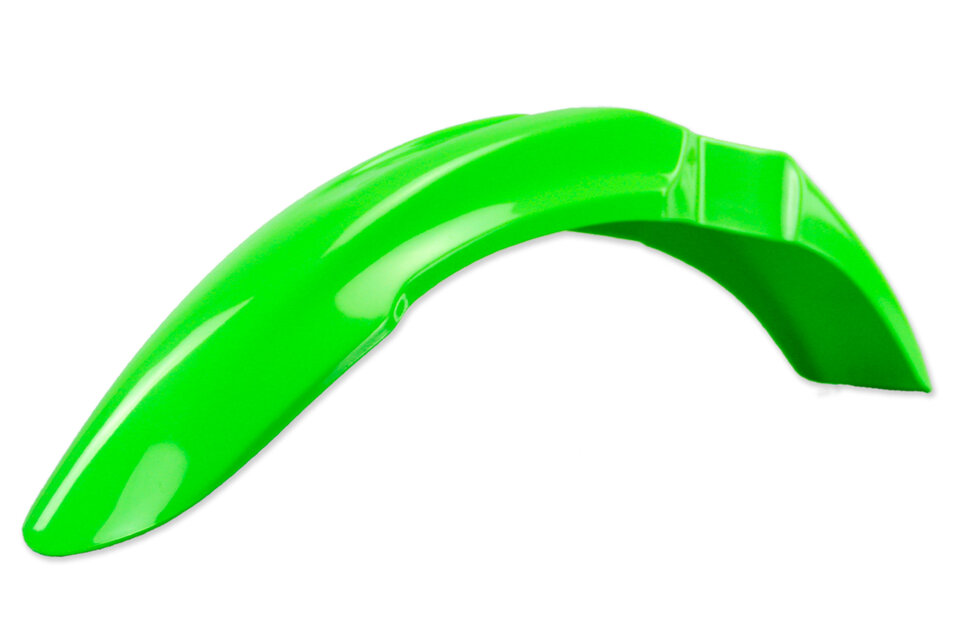 UFO Green Restyled Front Fender 01-13 KX100, KX85