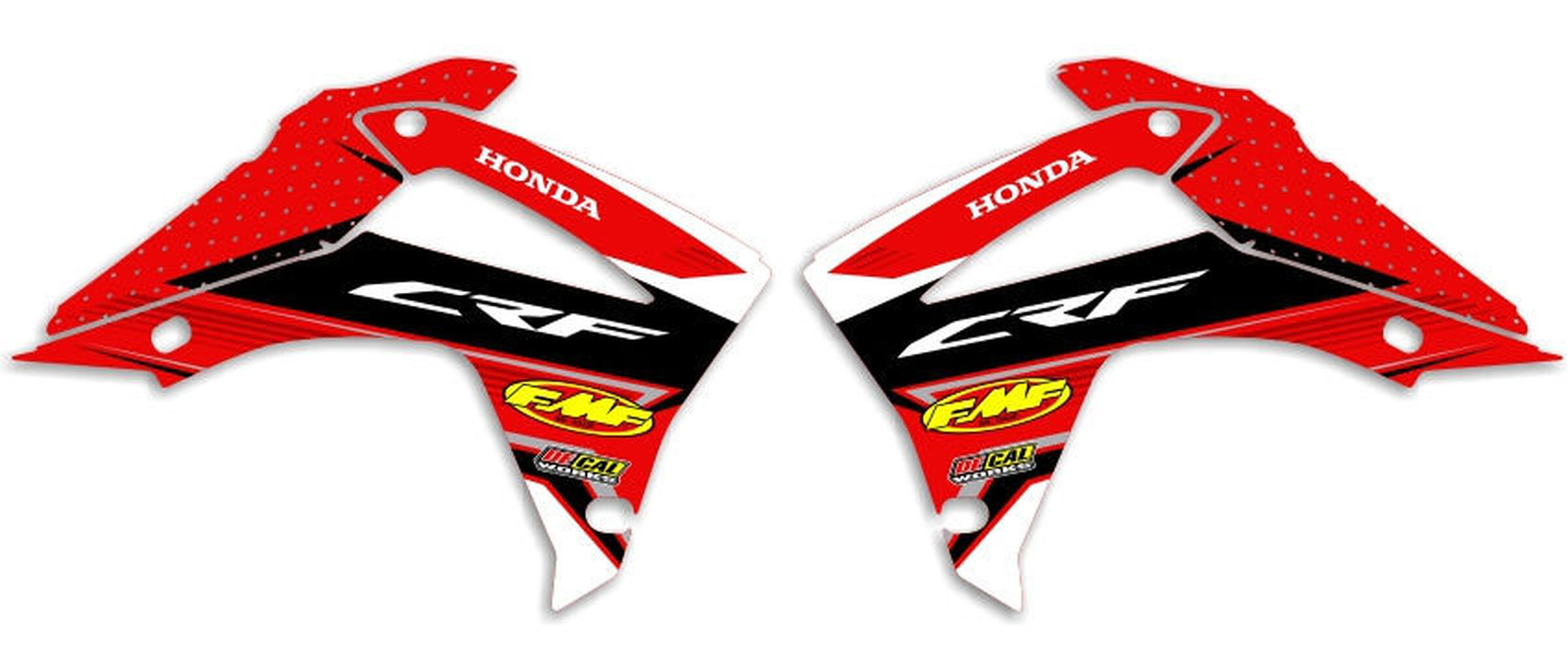 Honda CRF450 Red/Black T-12 Ready Made Rad Graphics Kit