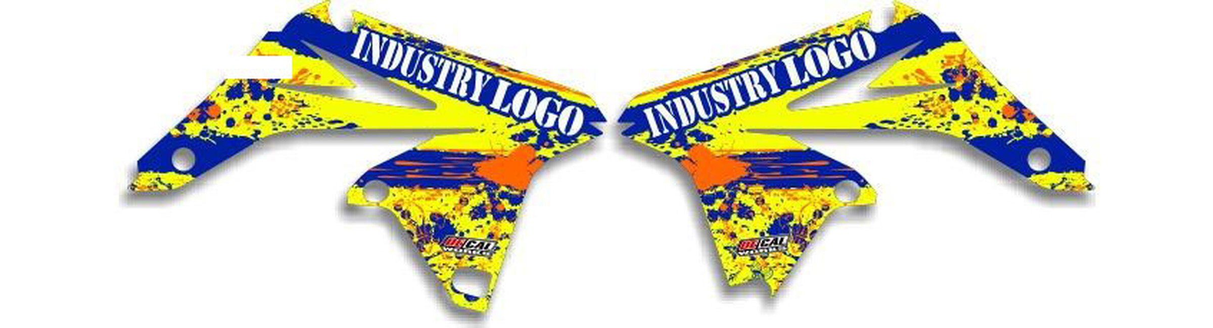 Suzuki RM85 Blue/Yellow T-5 Semi Custom Full Graphics Kit