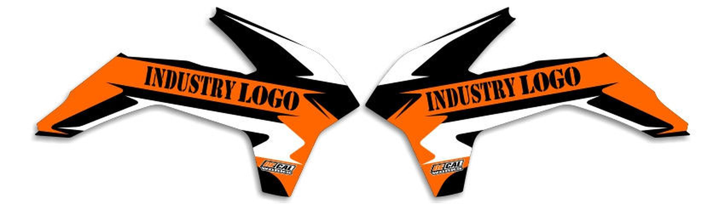 KTM SXF Black/Orange T-4 Semi Custom Full Graphics Kit