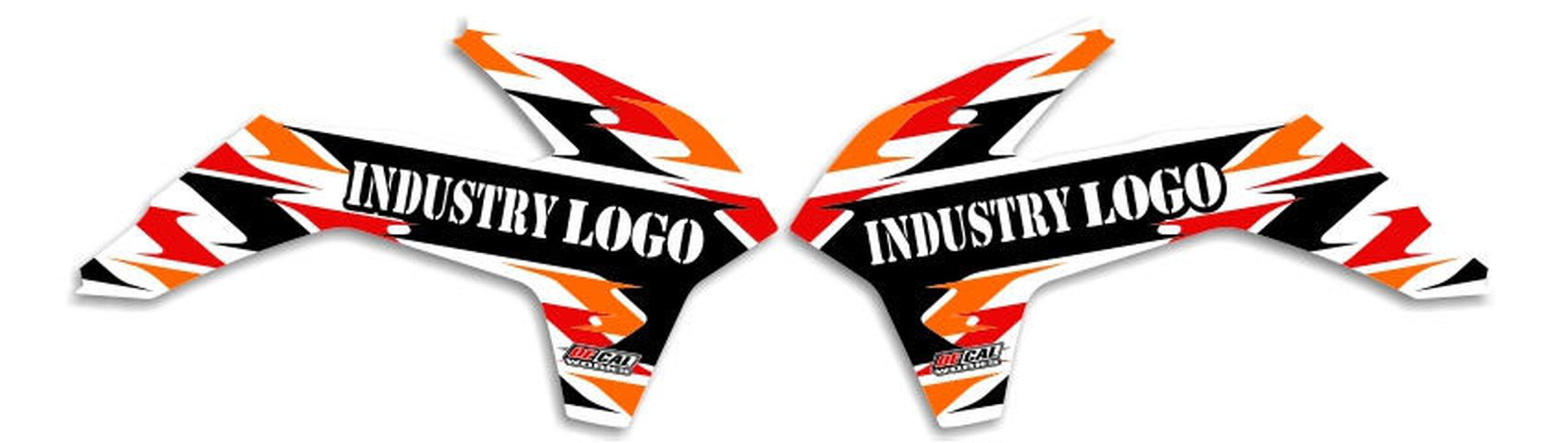 KTM SXF White/Black T-6 Semi Custom Rad Graphics Kit