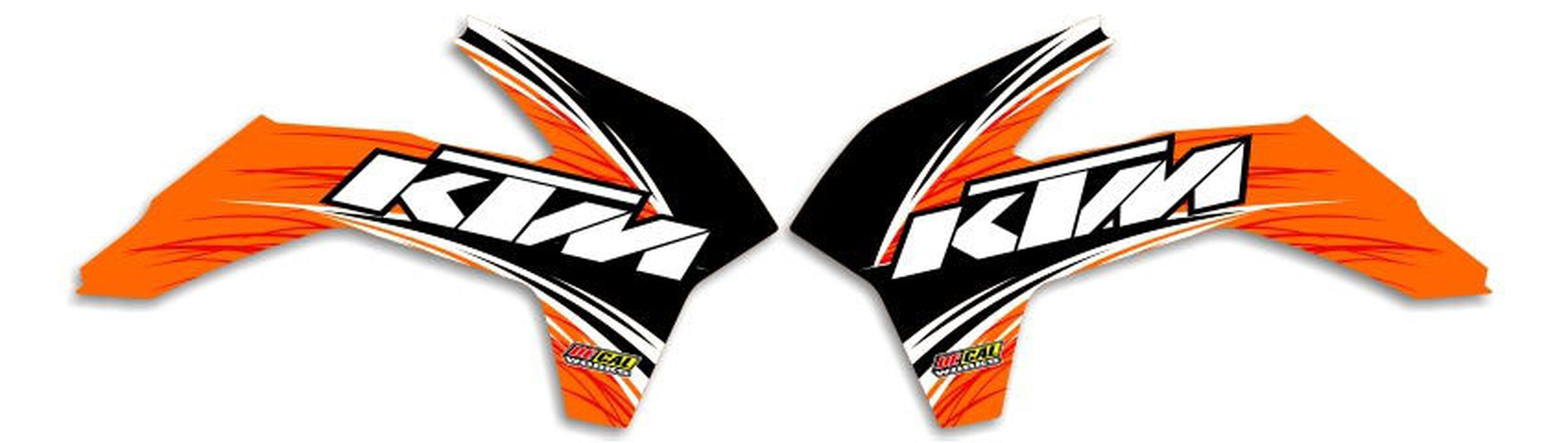 KTM SXF Orange/Black T-9 Ready Made Rad Graphics Kit